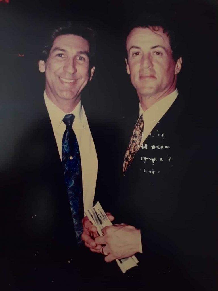 Manny and Stallone at the opening night of the 1997 Miami Film Festival ...